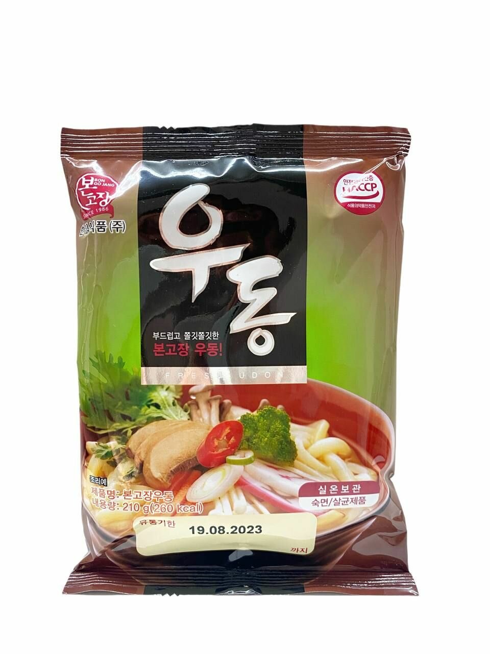 Корейская пшеничная лапша Удон быстрого приготовления со вкусом белой рыбы, 212 г