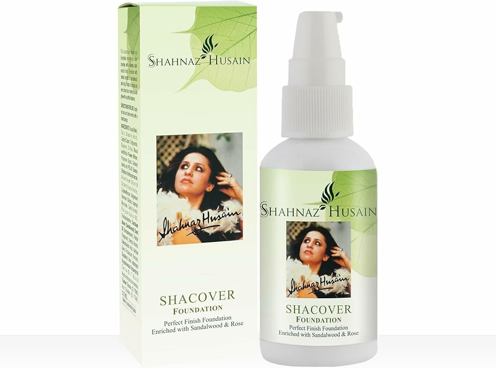 Shacover FOUNDATION, Shahnaz Husain (шакавэ тональный крем, обогащен Сандалом и Розой, Шахназ Хусейн), 50 г.