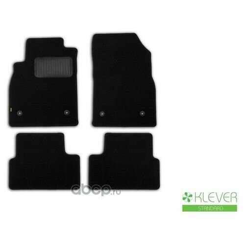 Коврики в салон 4 шт текстиль Standard Autofamily KLEVER02372301210KH