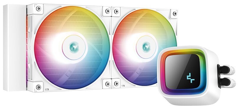 Система водяного охлаждения для процессора Deepcool LS520, 0.12 А, белый/ARGB