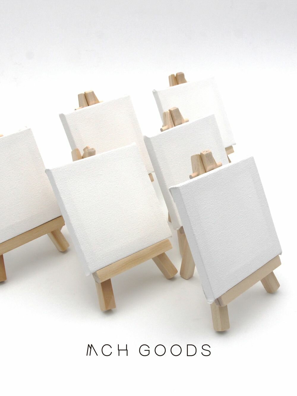 Мольберт художественный набор из 10 мини холстов на деревянной подложке, готовые картины для рисования маслом и акрилом, компактные панели для скетчей и поделок, подарок для творчества