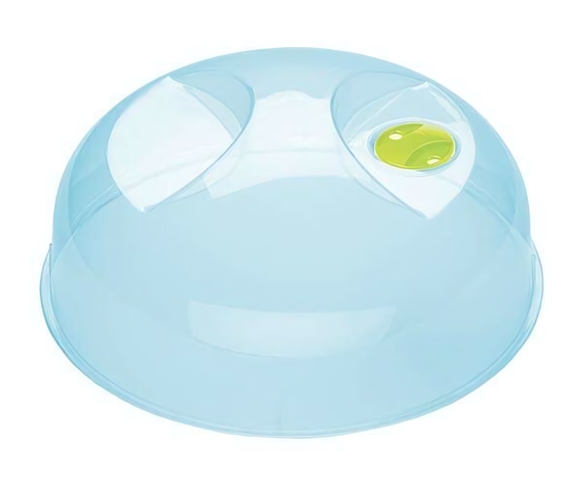 Крышка для СВЧ с клапаном, пластик, 23см, защита от брызг, цвета в ассортименте