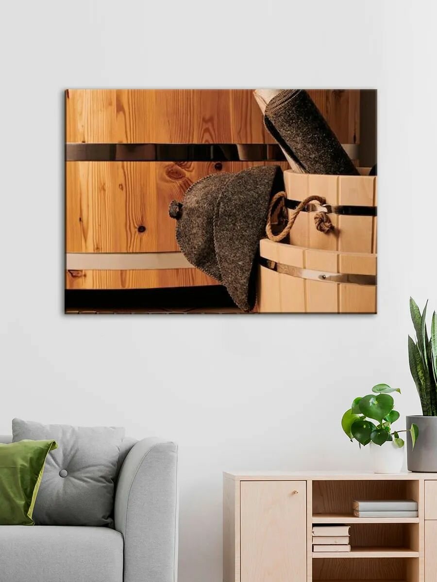 Картина на стену "Баня", 70х50 см