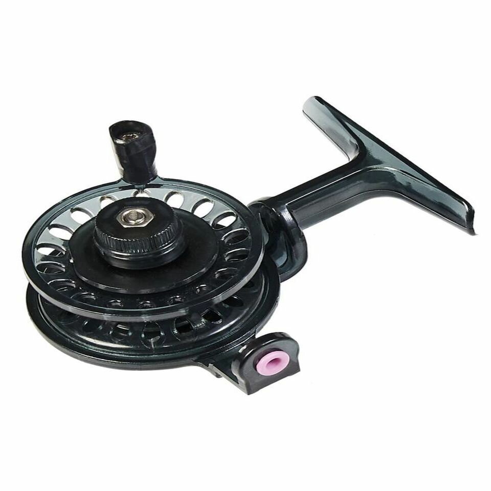 Катушка Lucky John "ICE WHEEL", проводочная, зимняя, 60 мм, пластик, черная