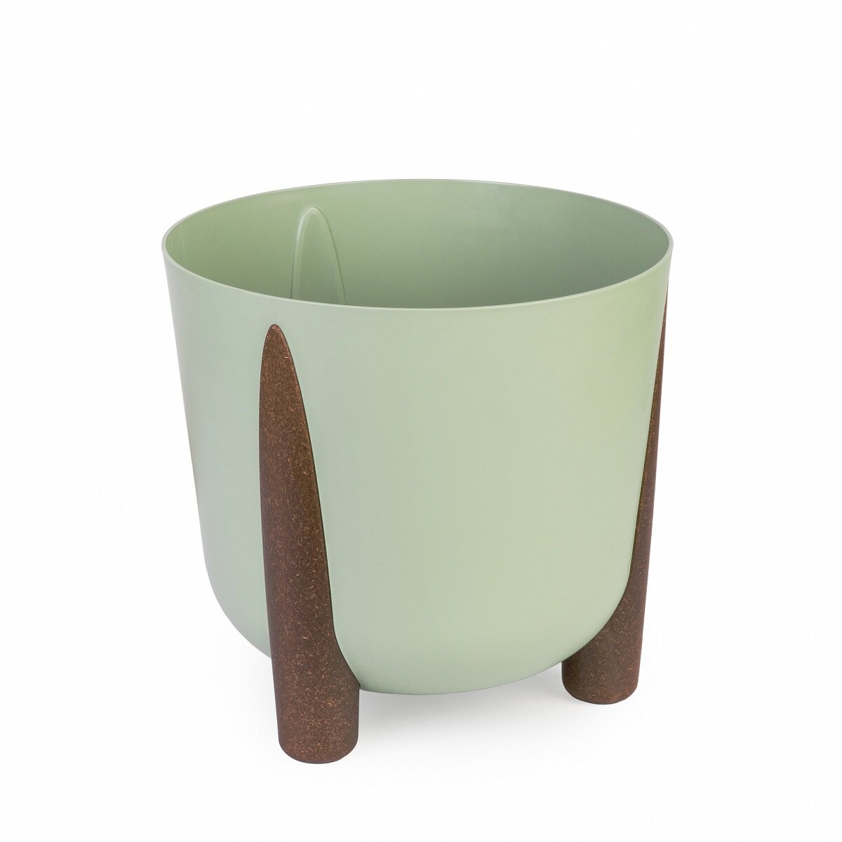 Горшок-кашпо Альтернатива Жардин, на ножках, 21 л, оливковый