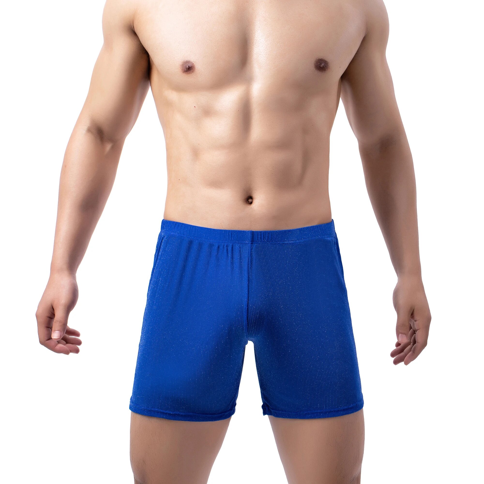 Юфеида сетчатые футболки для фитнеса мужские Синий, S, Blue Shorts