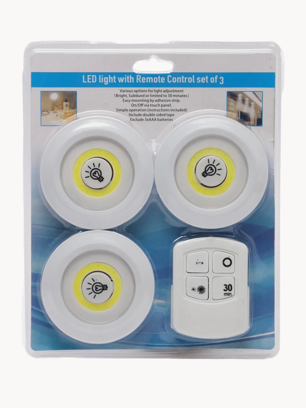 Светодиодный светильник / Светильник на батарейках / Подсветка с пультом / Luoweite