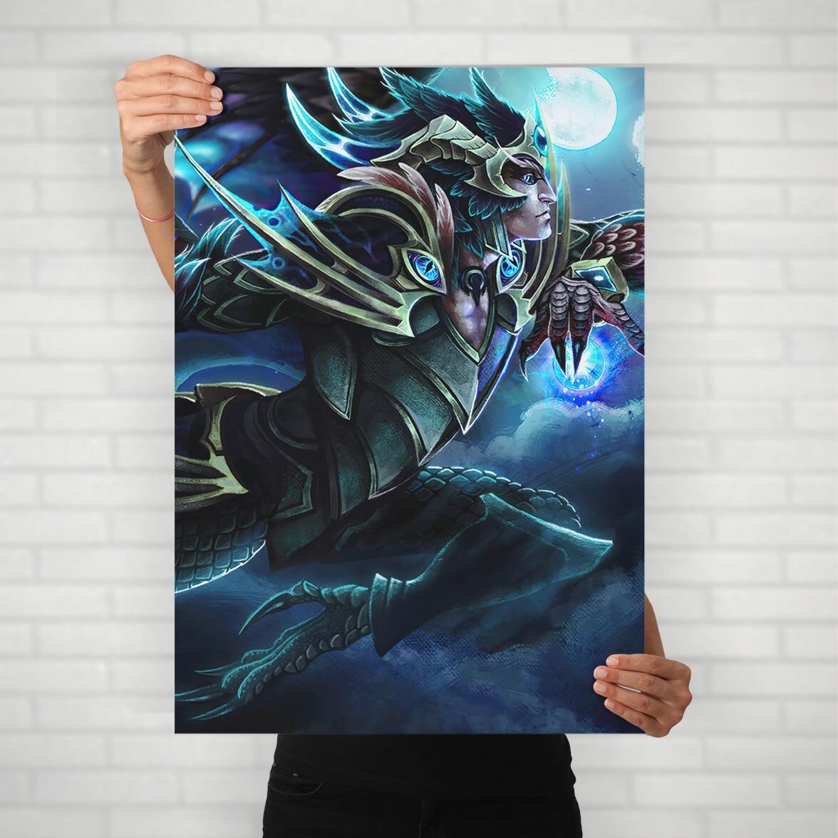 Плакат на стену для интерьера Dota 2 (Skywrath Mage 2) - Постер по игре формата A2 (42х60 см)