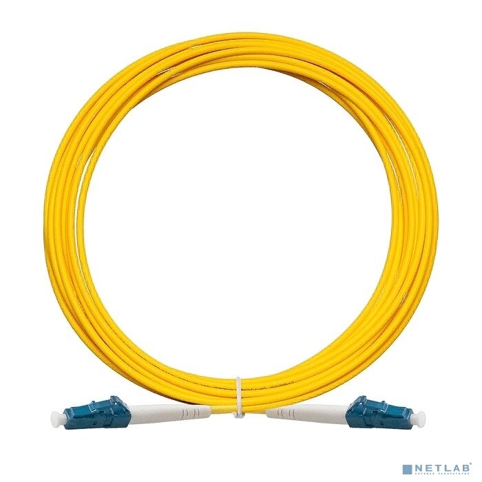 Exegate EX295147RUS Патч-корд волоконно-оптический FC-S-9-LC-LC-10M-LSZH (Шнур во SM 9/125 (OS2/G.652. D), LC/UPC-LC/UPC, Simplex, LSZH, 10м)