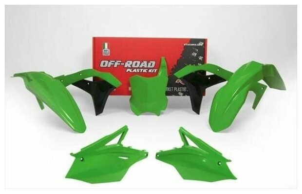 Комплект пластика RTech R-KITKXF-VE0-519 KAWASAKI KX250F 17-20 зеленый-черный для мотоцикла