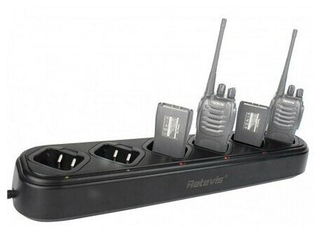 Зарядное устройство (док. станция, PILOT) для 6шт рации (радиостанции) Baofeng BF-888S