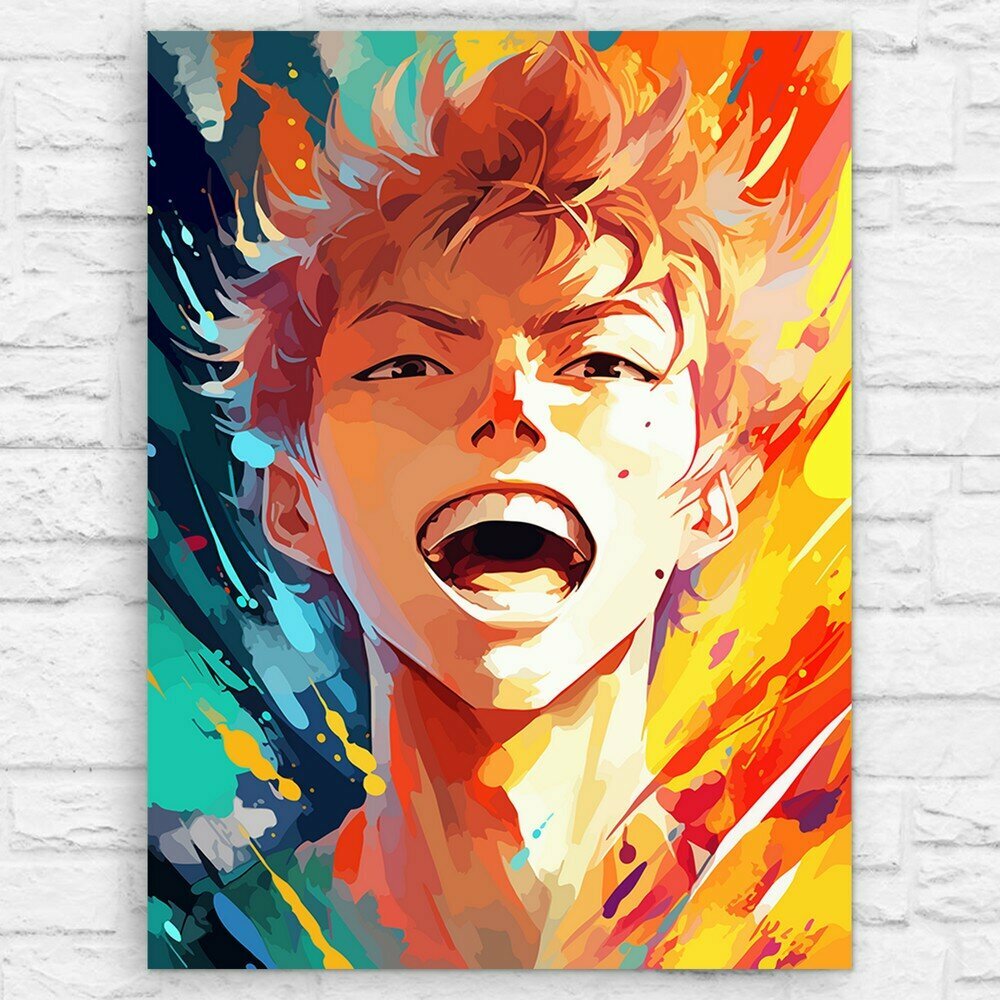 Картина по номерам на холсте аниме Волейбол (Haikyuu! Шоё Хината) - 14979 В 30x40