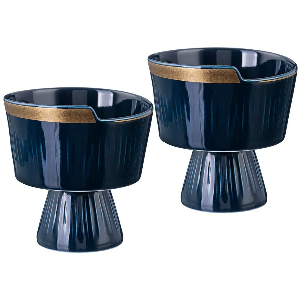 Набор креманок lefard "Herbal" 2  шт 10*10 см 240 мл  синий