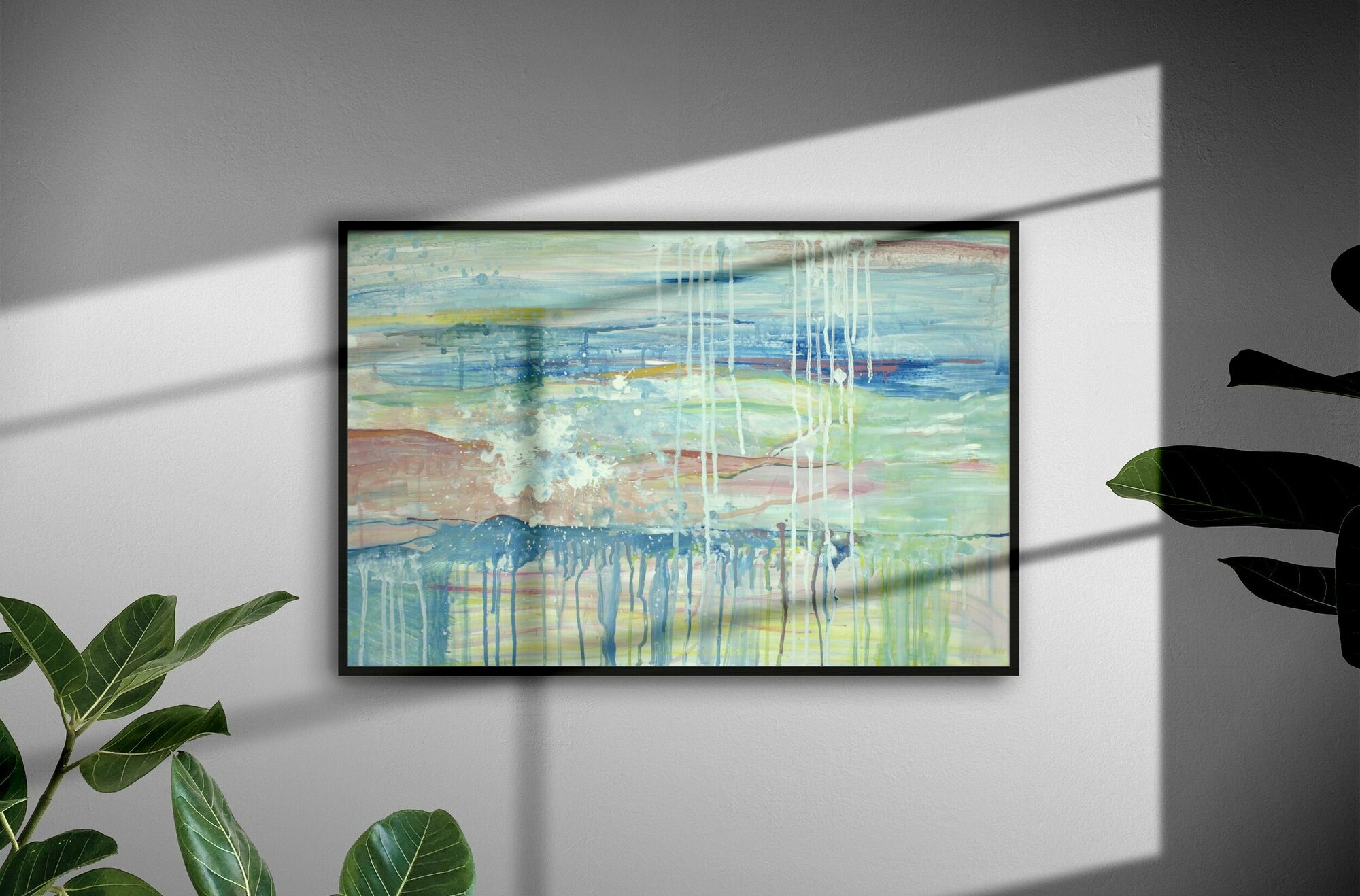 Постер для интерьера 50x70 Абстракция. Пейзаж