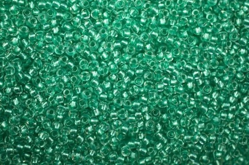 Бисер Gamma 5, Чехия 10/0, E372(38958) зеленый, 5гр.1шт.