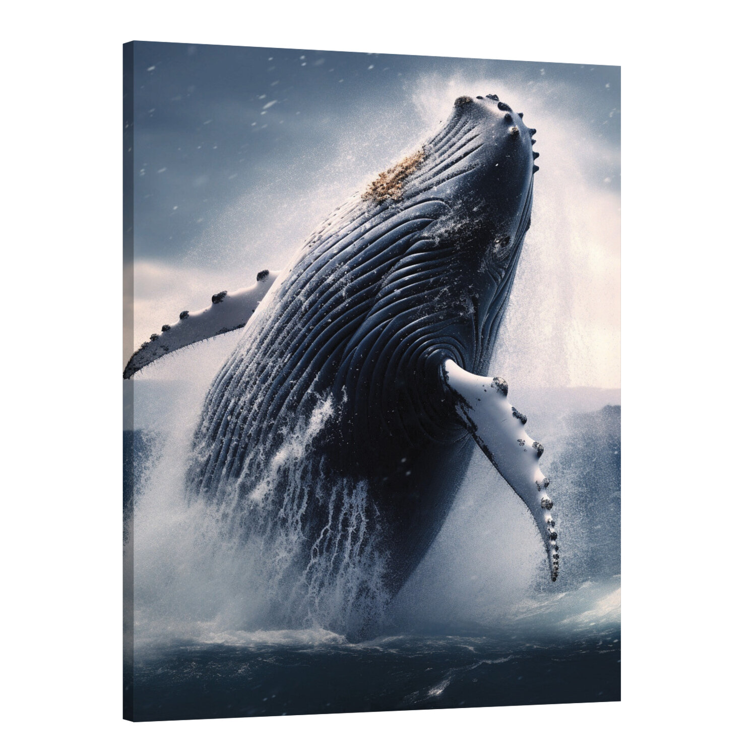 Интерьерная картина 50х70 "Волшебство китов"