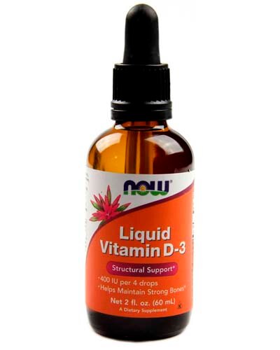 NOW D-3 Vitamin Liquid 400 МЕ 60 мл (NOW)