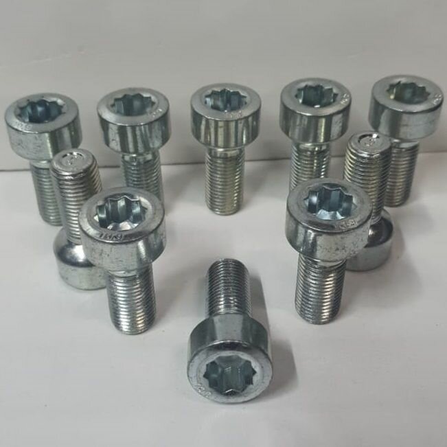 Болт колёсный 14x1,5x28, сфера, под внутреннюю 10-лучевую звезду, 10 штук