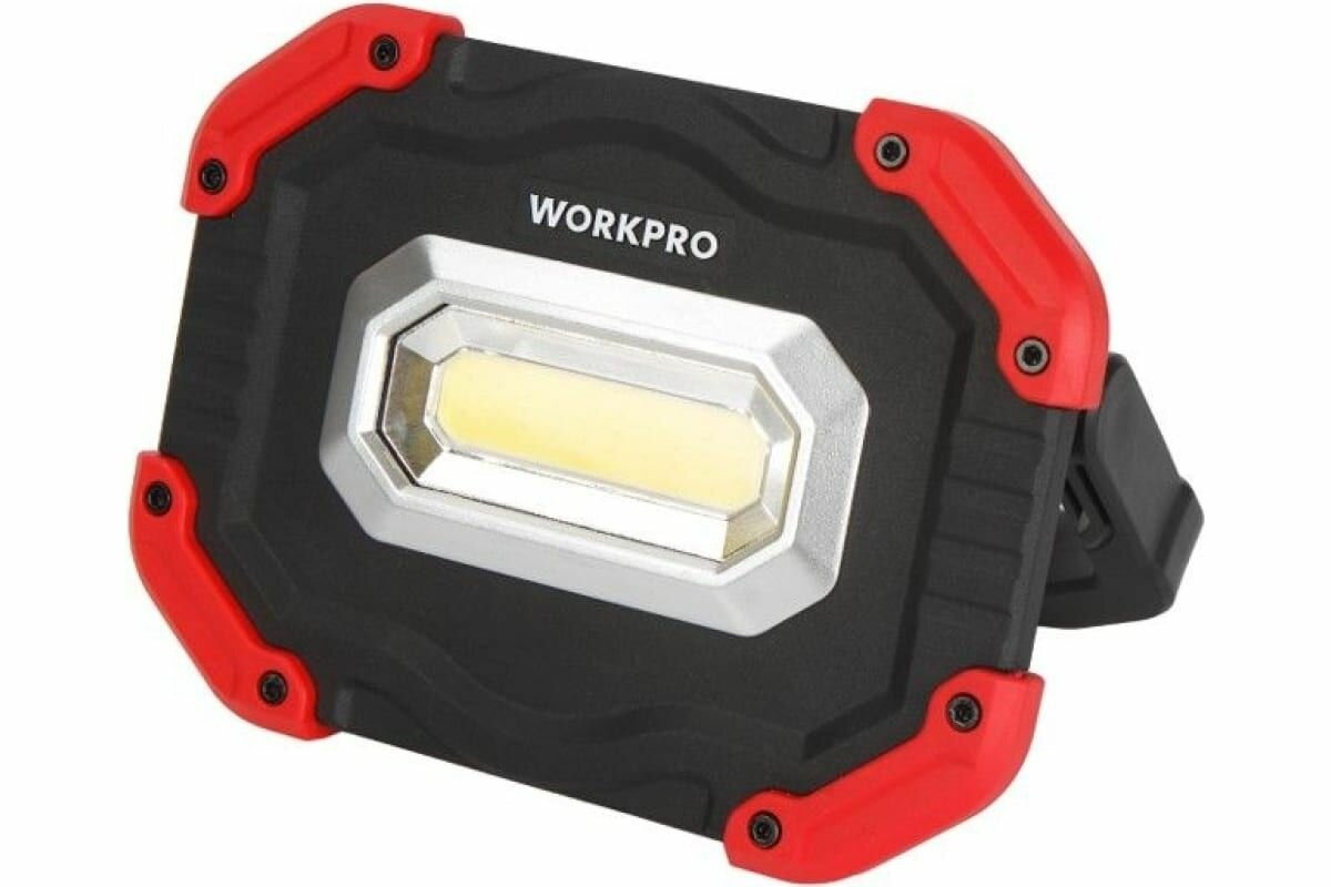 Фонарь-прожектор WORKPRO рабочий, 3 режима освещения, светодиодный, аккумулятор 4000mAH, 2 часа, 1200 LM, зарядка USB-Micro-С WP352004