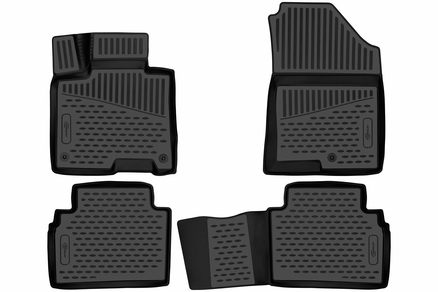 Коврики 3D в салон полиуретан 4 шт для КИА Спортейдж FORMAT.3DA67052210 FORMAT