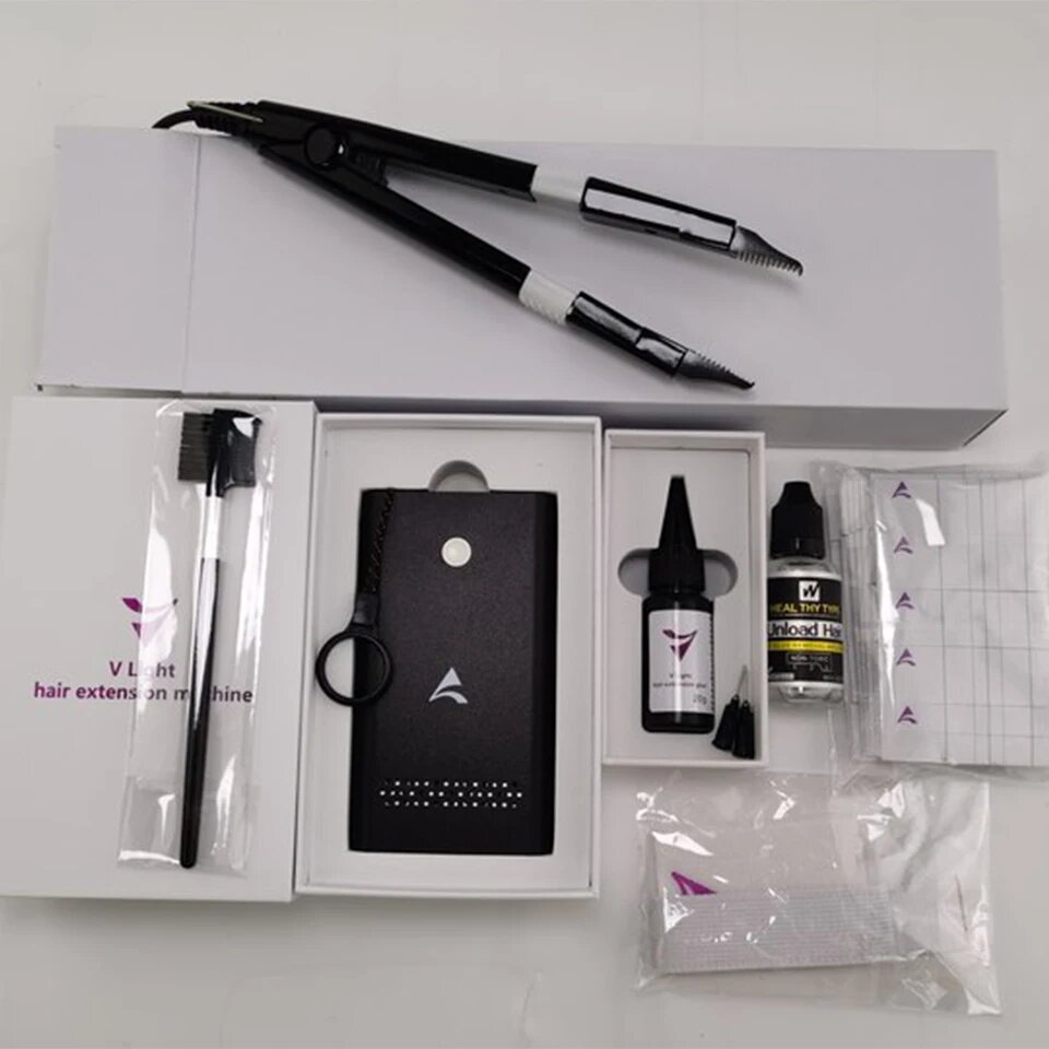 Набор инструментов для наращивания волос V-Light Technology whole kit