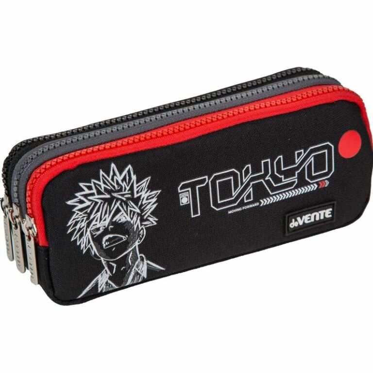 Пенал 3секц. "deVENTE. Tokyo Crash" 21x8,5x5,5 см, прямоугольный для 60 предметов