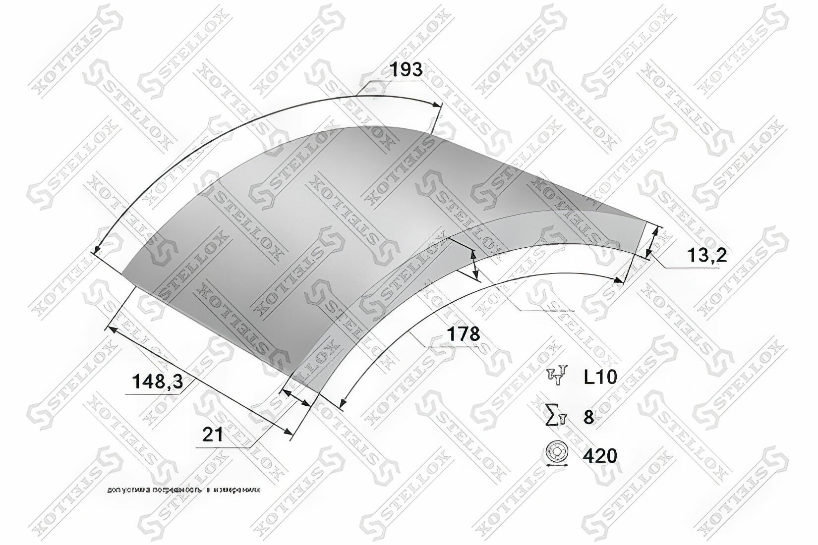 Накладки тормозные с заклепками для Даф 65, CF, 75, CF, 85 85-00941-SX STELLOX