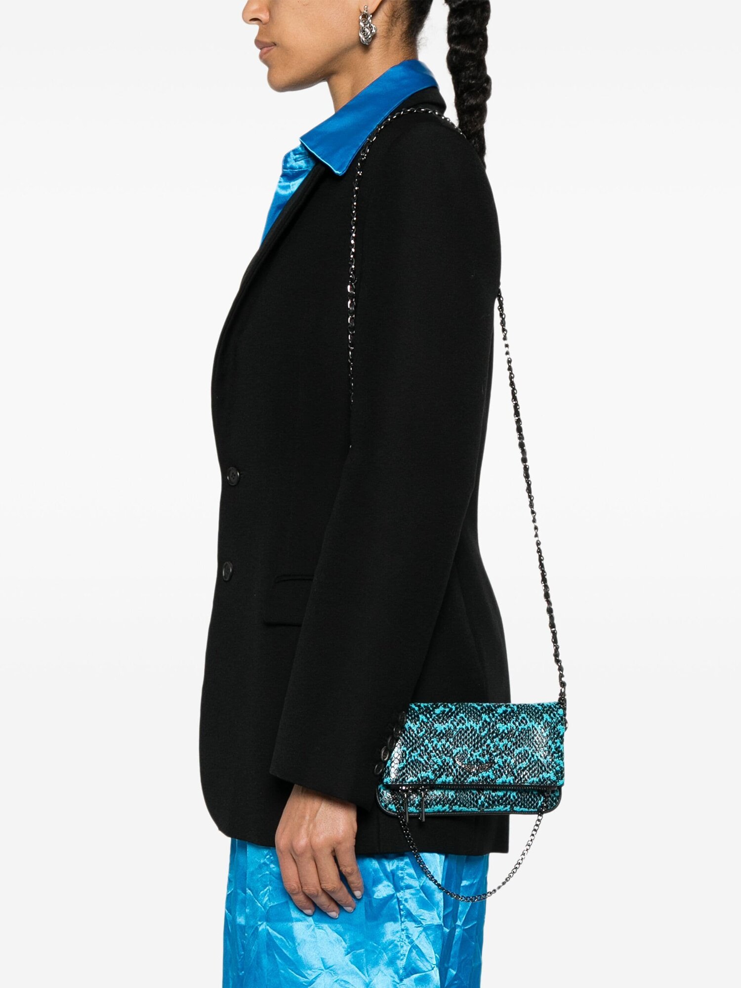 Сумка ZADIG & VOLTAIRE Rock Nano Wild, синий — фото 1