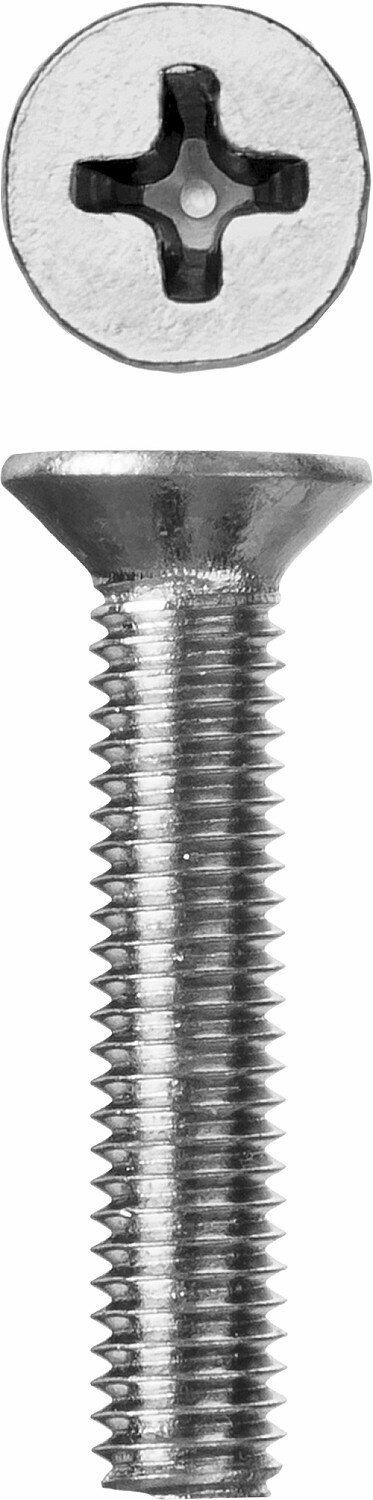 Винт с потайной головкой ЗУБР M5x25мм, DIN 965, кл. пр.4.8, 5кг 303110-05-025
