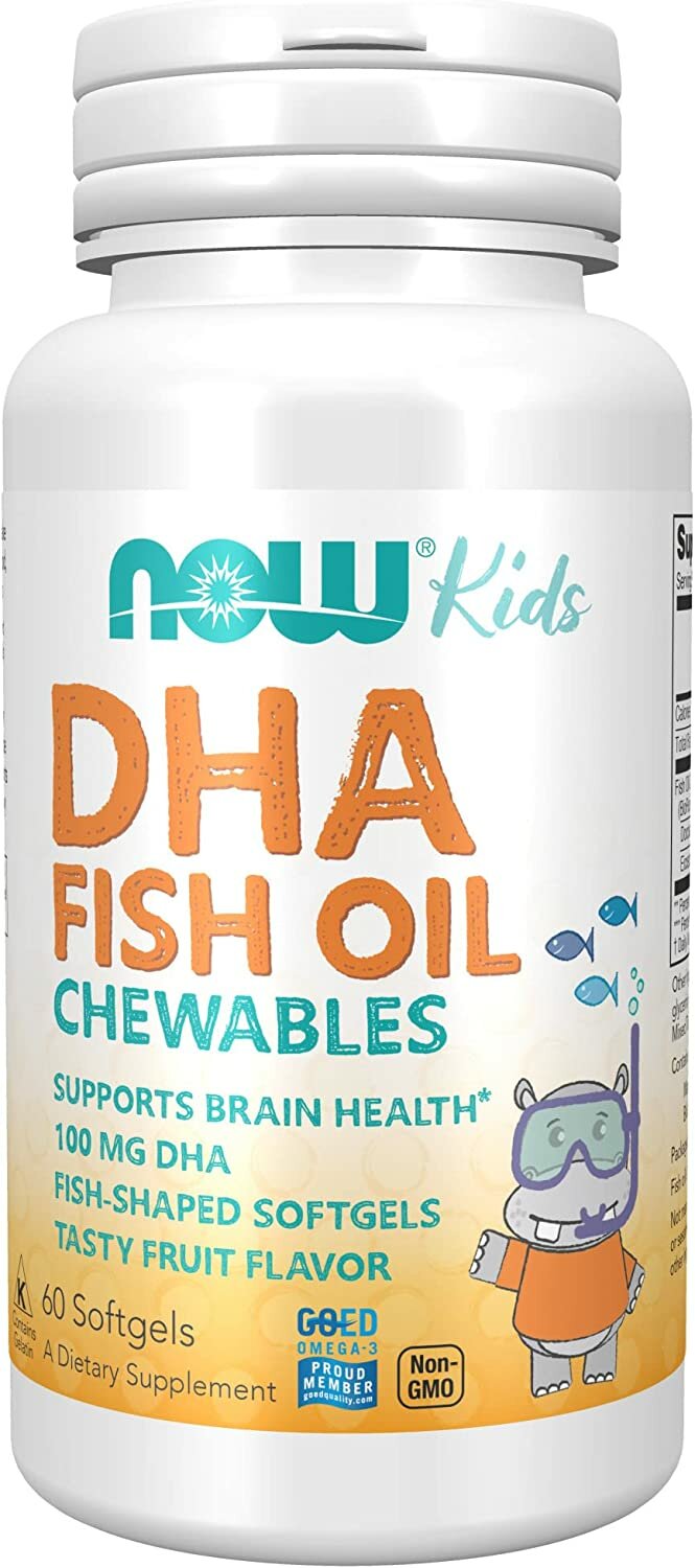 NOW DHA kids 60 softgel / Нау детский ДГК 60 софтгель