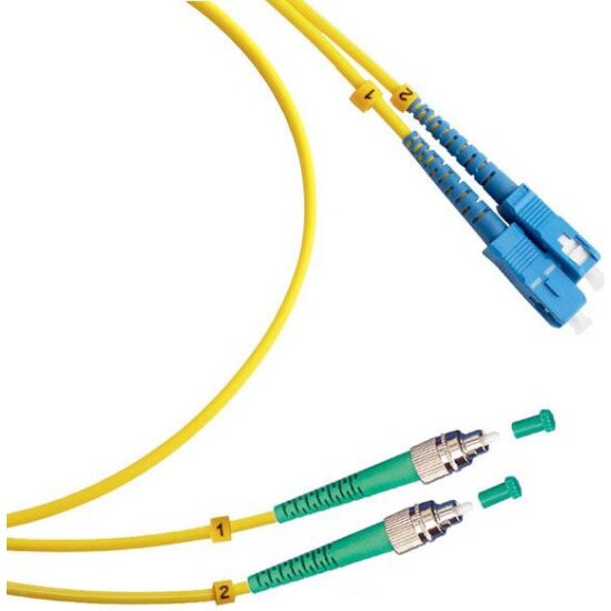 Патч-корд оптический Toplan , дуплексный, FC/APC-SC/UPC, 657A1, 120 м, LSZH