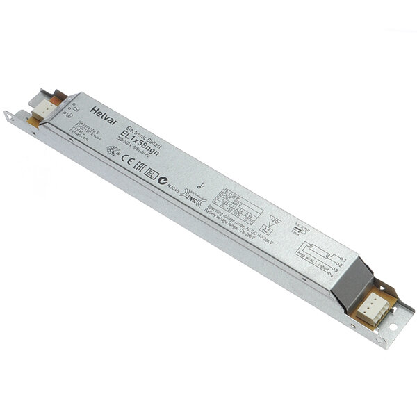 Дроссель EL1х58ngn электронный для люминесцентной лампы 58Вт, Т8 Helvar