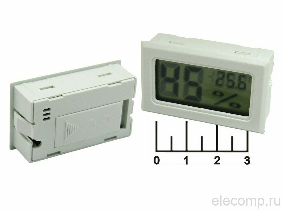 Термометр-гигрометр электронный HT-2 (белый)