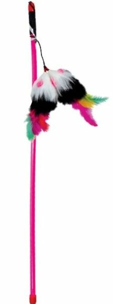 Triol Удочка-дразнилка пушистые мышки с перьми, 50 см (В010)