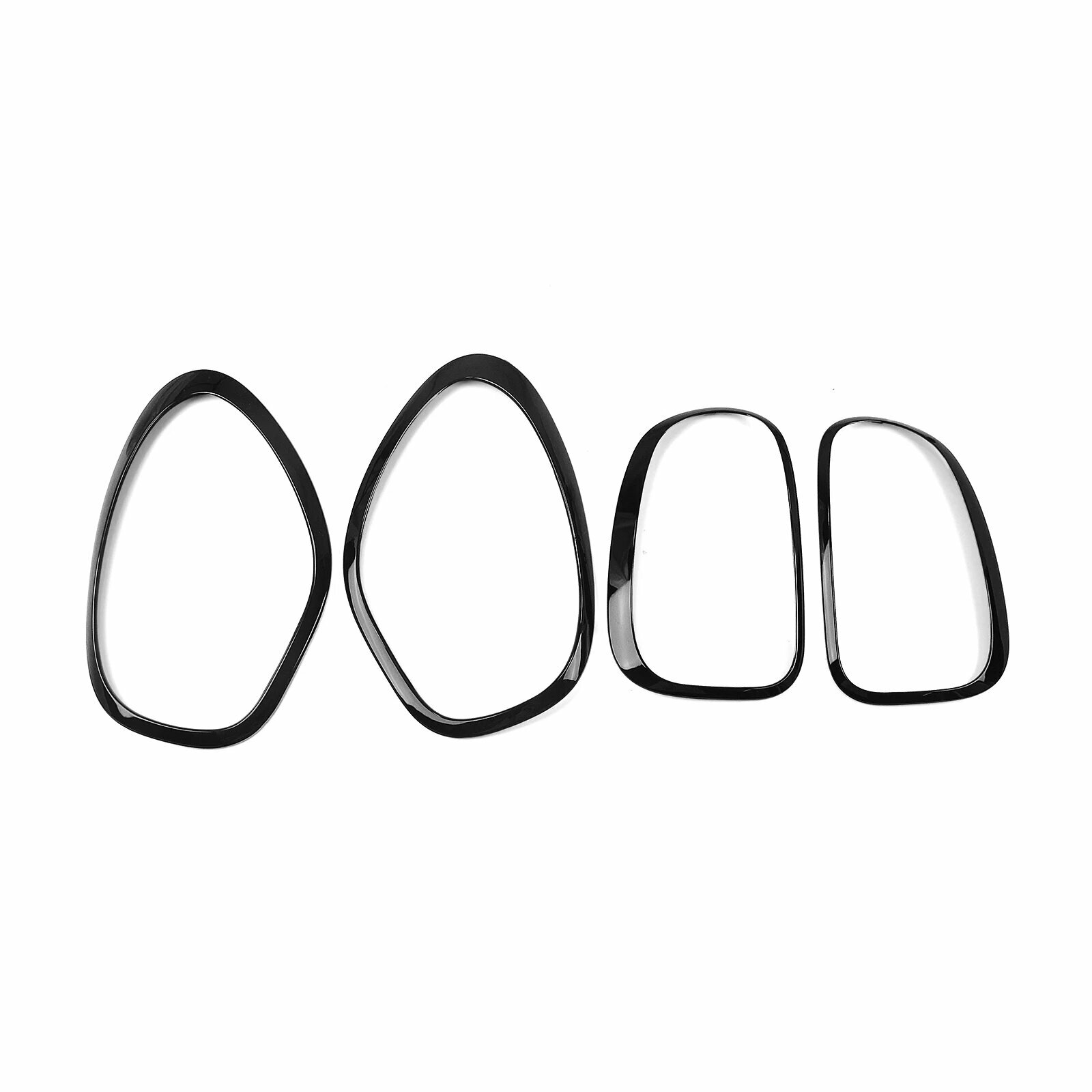 Для моделей MINI Cooper Countryman R60 2011-2016 передняя фара + крышка заднего фонаря, рамка, накладка на фару, рамка заднего фонаря Glossy Black