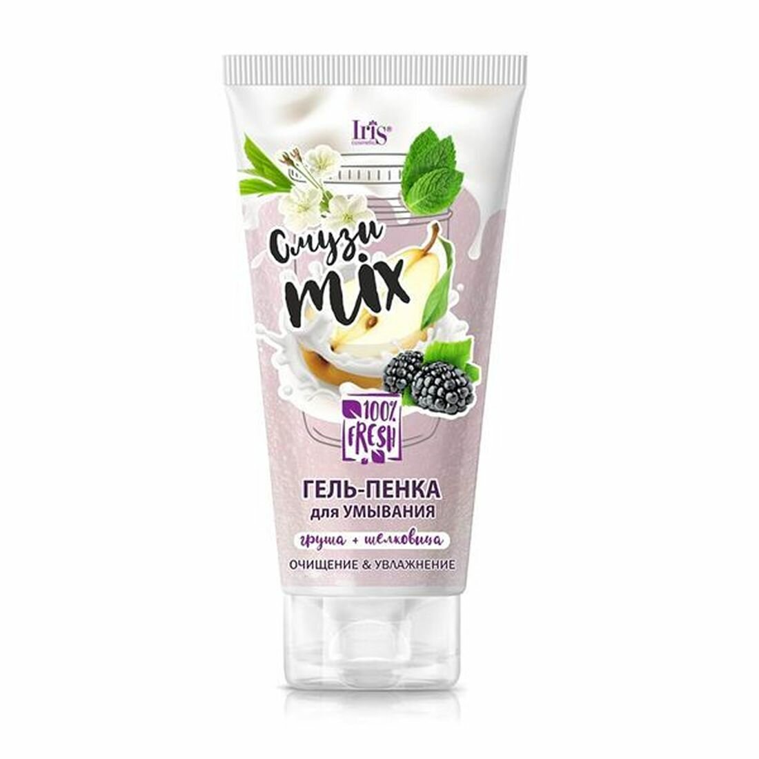 Гель-пенка для умывания груша+шелковица Смузи miх 170г