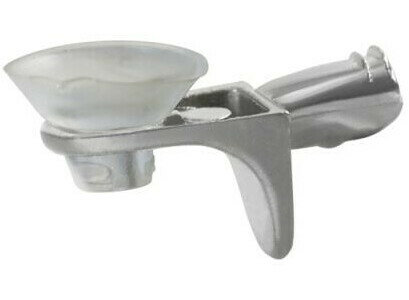 Полкодержатель Г-образный для стеклянной полки 5х8 мм с амортизатором (2 шт в зип-локе) STARFIX