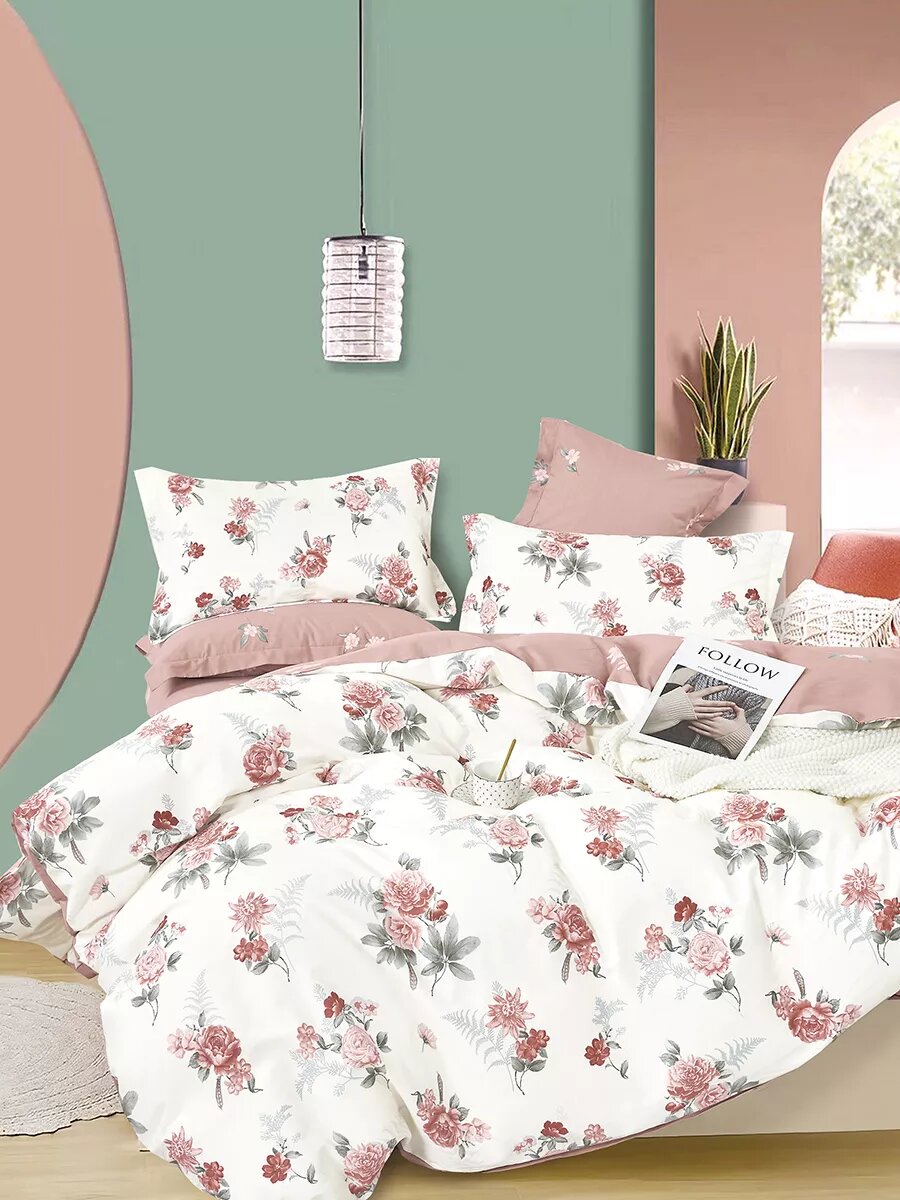 Постельное бельё двуспальное хлопок наволочки 70х70 Twill