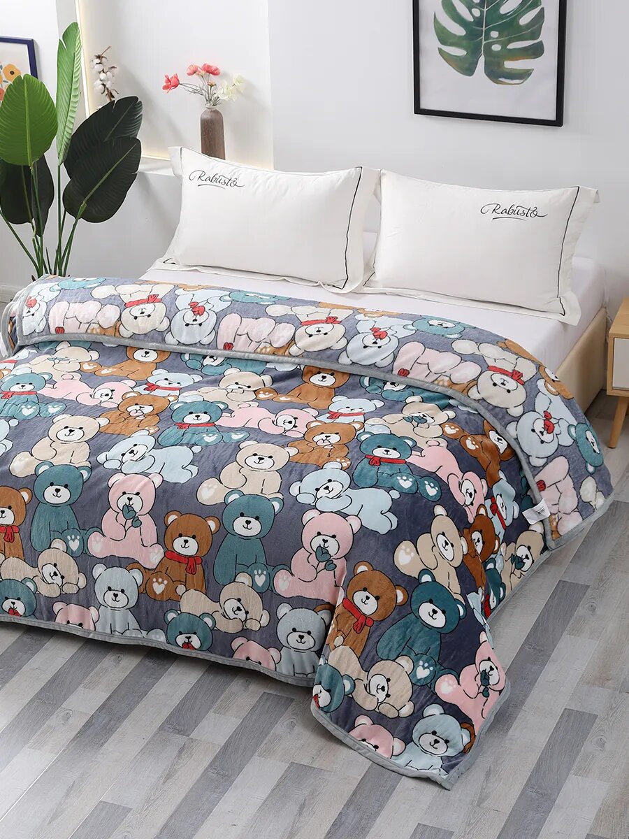 Плед 150х200 пушистый на кровать Lindo