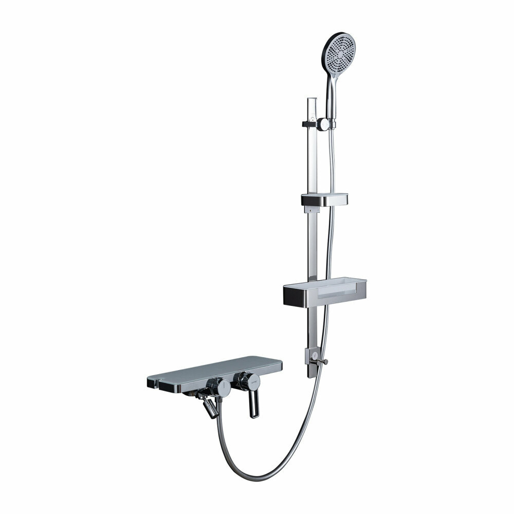 Смеситель для ванны с душевой штангой Gappo G3296-20, латунь в цвете хром