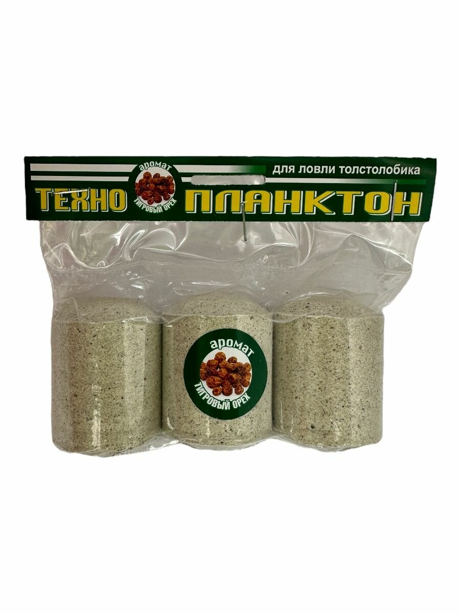 Прикормка натуральная. Технопланктон для ловли толстолобика Big Fish. Аромат - тигровый орех