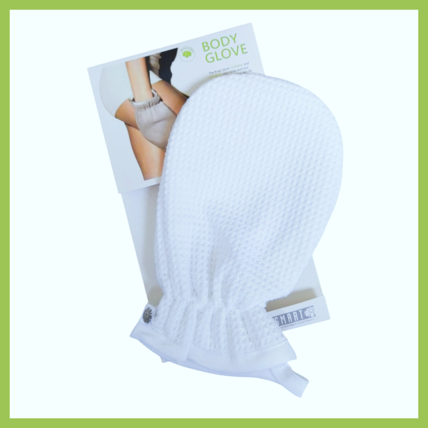 Варежка ( мочалка ), массажная и пилинг, мягкая, белая, 1 шт