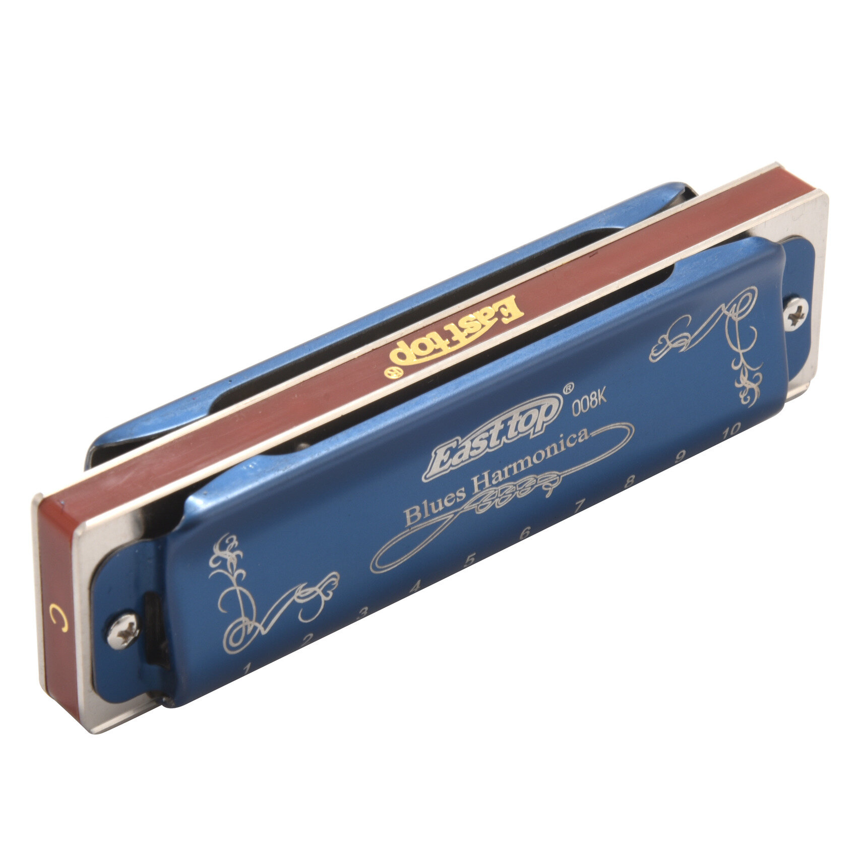 Easttop 10 Hole Blues Harmonica C Key Woodwind Музыкальный инструмент