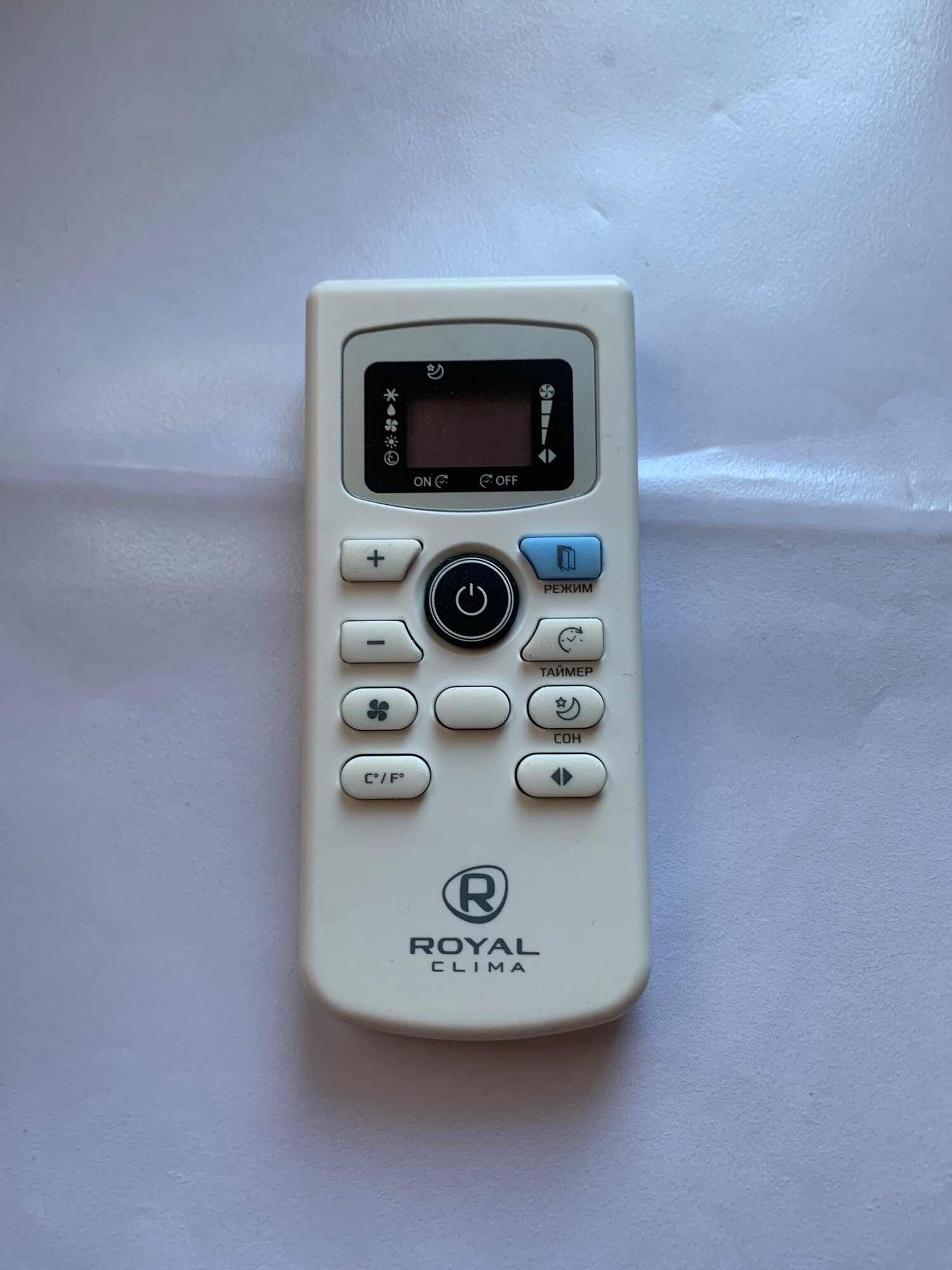 Пульт Royal Clima 810900720B, для кондиционера, оригинальный