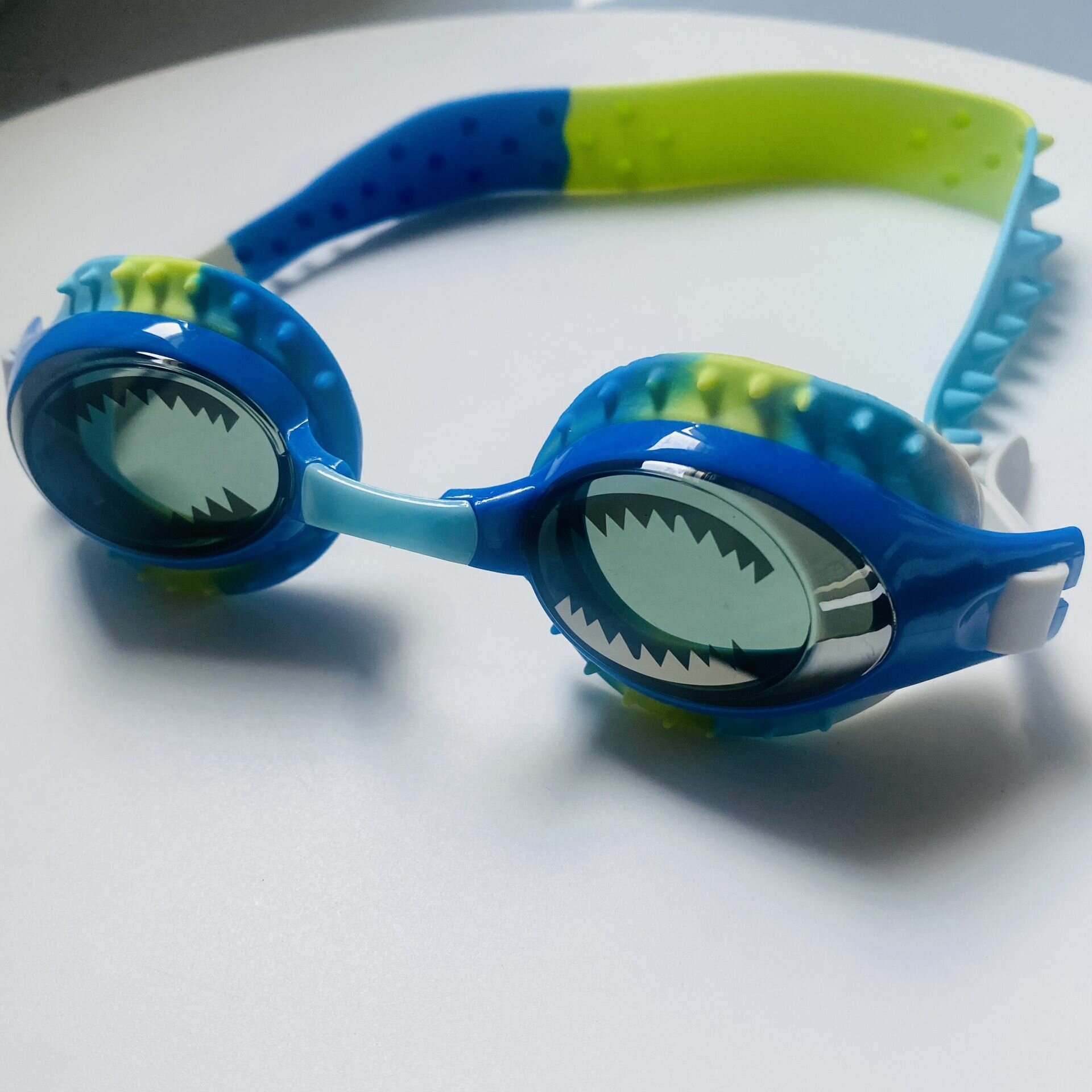 Очки для плавания детские, силикон, водонепроницаемые, противотуманные