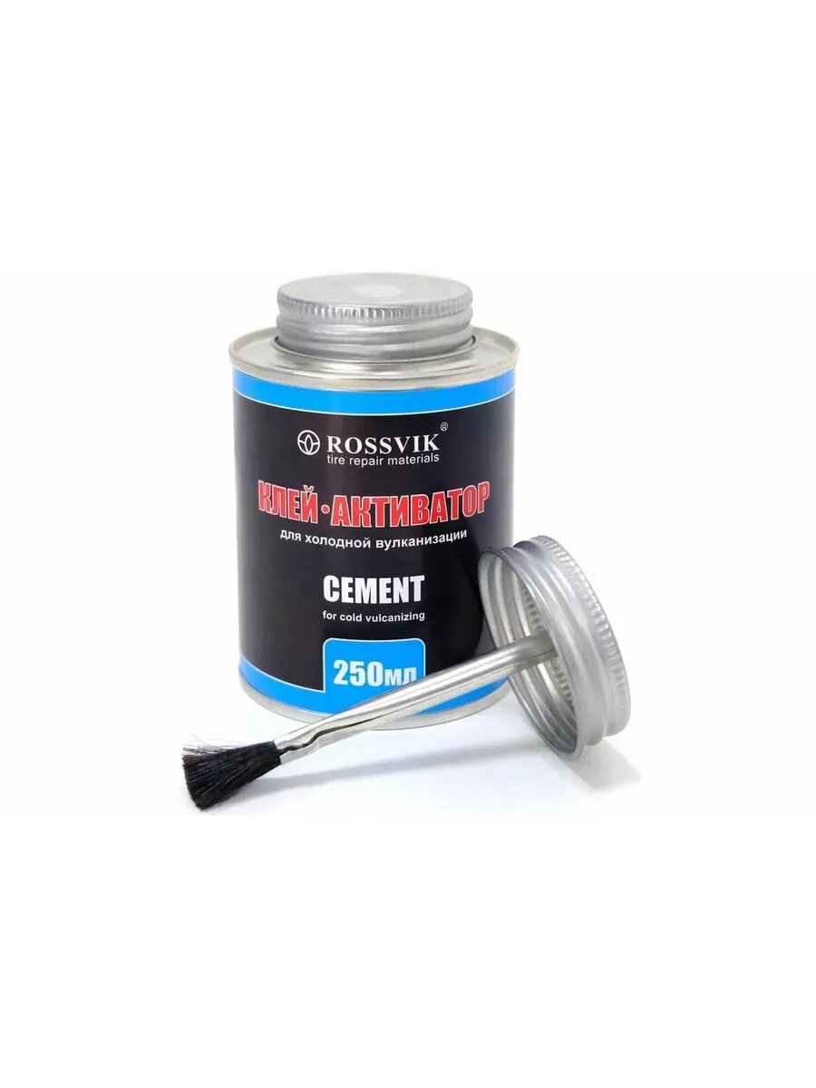 Клей - Активатор банка с кистью 250мл ROSSVIK K.025. K.2