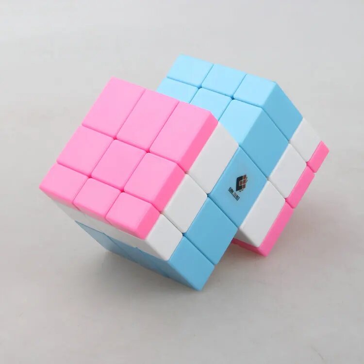 Трехцветный кубик Рубика 3x3x3 белый