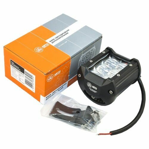 Фара светодиодн. доп. прямоугольная, рассеиваемый свет,6 диод,5D-линза,18W,12/24V АвтоЭлектрика AE18RT6LED5DLENSPC