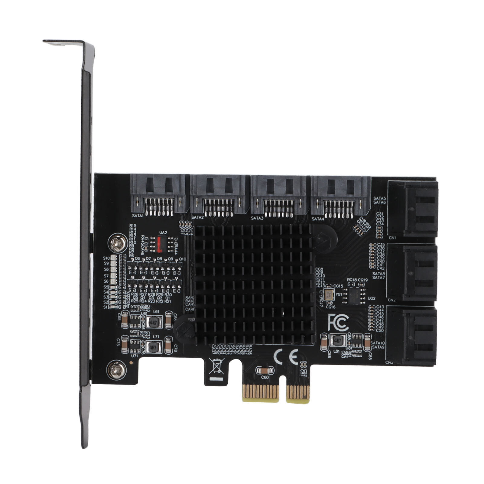 Плата расширения SATA PCI E с интерфейсом IDE/AHCI, чипом ASM, 7-контактным разъемом, предназначенная для Windows XP (жесткий диск в комплект не входит).