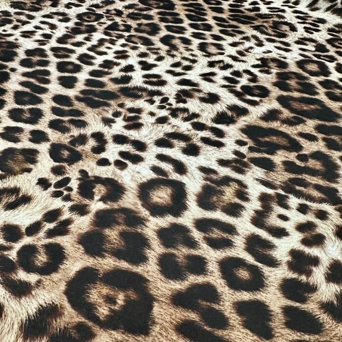 Ткань Бифлекс матовый TS1387 леопардовый отрез 100*145см